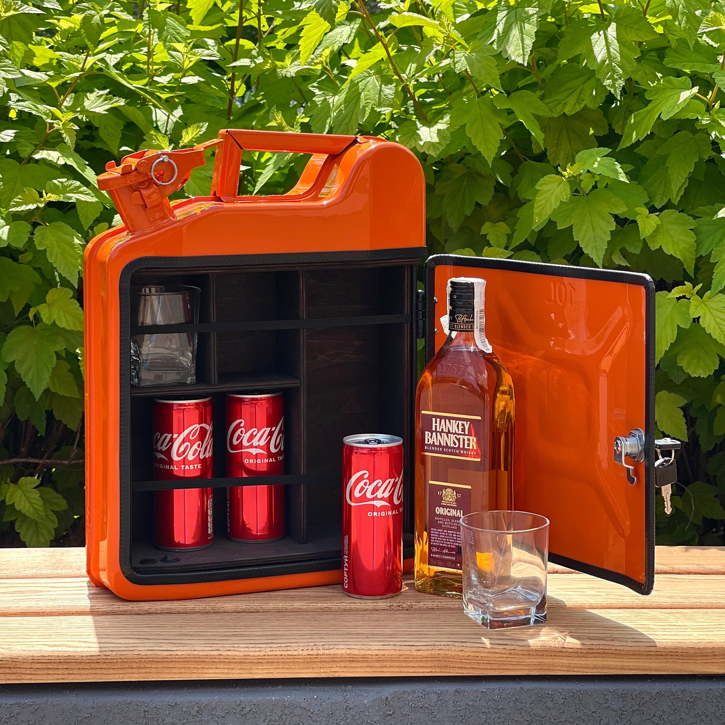 Personalized fuel jerry can mini bar, man cave decor – Custom Fuel Bar